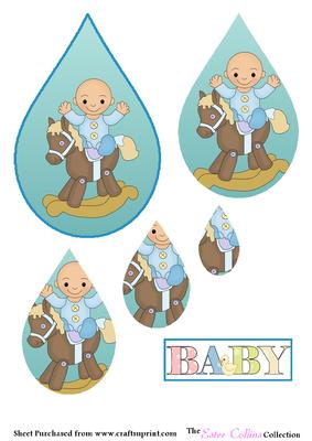 Baby Boy Teardrop - CUP59805_176 | Craftsuprint