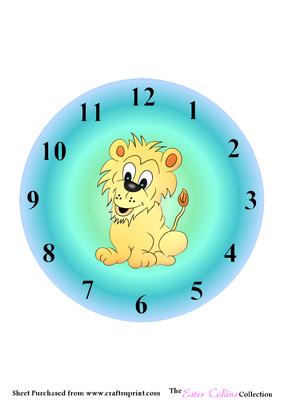 Lion Clock Face - CUP66831_176 | Craftsuprint