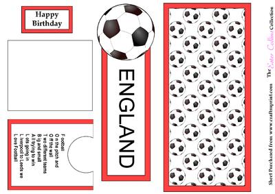 England Bookmark Card - CUP86393_176 | Craftsuprint