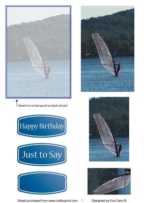 Windsurfer Castle Card Sheet 2 - CUP100921_750 | Craftsuprint