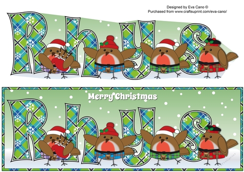 Scottish Christmas Robins RHYS large dl - CUP1014244_750 | Craftsuprint