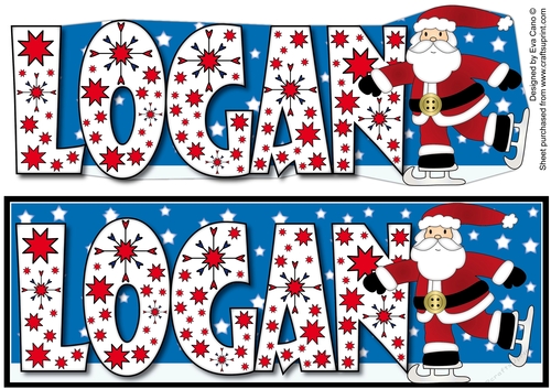 Skating Santa LOGAN large dl - CUP1016679_750 | Craftsuprint