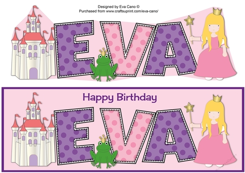 Little Princess EVA large dl - CUP1028199_750 | Craftsuprint