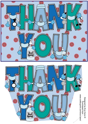 Healthcare Professionals against the virus THANK YOU - CUP1037148_750 ...