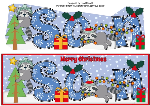 Christmas Rocky the Racoon decorating the tree SON large dl ...