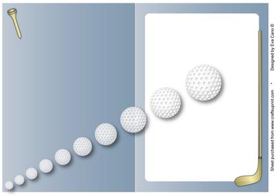 Golf Insert Blue - CUP117352_750 | Craftsuprint