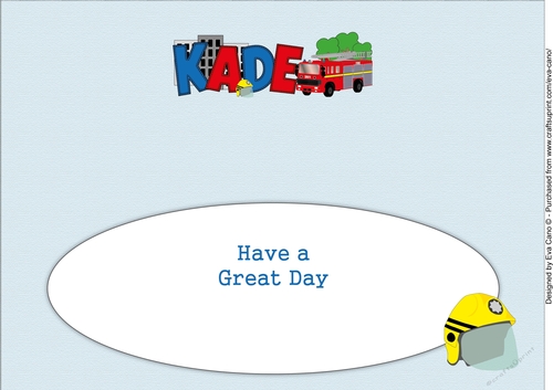 Fire Engine KADE large dl insert - CUP1173900_750 | Craftsuprint