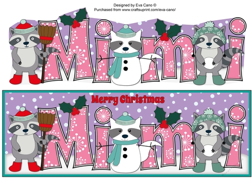 Christmas Rocky the Racoon with Snowracoon MIMI large dl - CUP1181784 ...