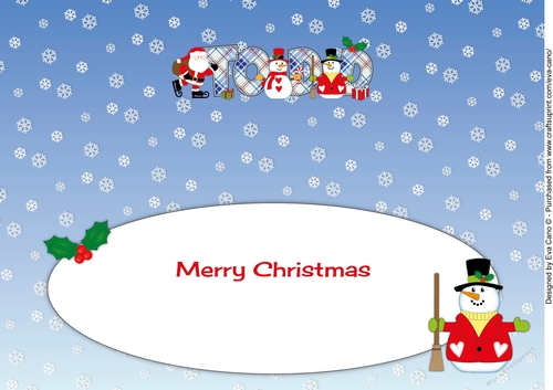 Santa & Snowmen TODD large dl insert - CUP1183903_750 | Craftsuprint