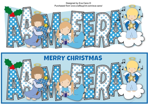 Christmas Angels AAMEERA large dl - CUP1187607_750 | Craftsuprint