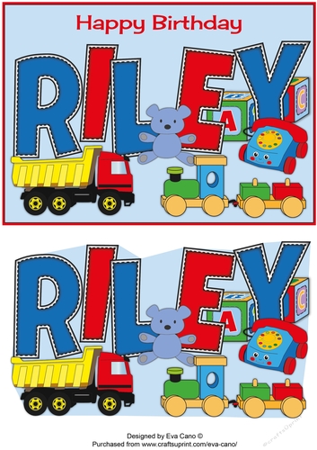 Toys RILEY a5 - CUP1207113_750 | Craftsuprint