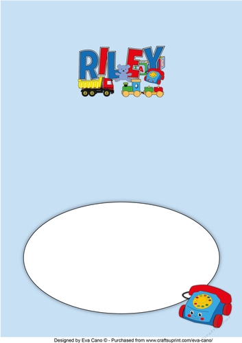 Toys RILEY a5 insert - CUP1207114_750 | Craftsuprint