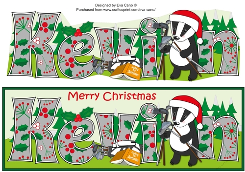 Christmas Billy the Badger Beginners Golf KEVIN large dl - CUP1230062 ...