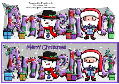 Jolly Santa with Jolly Snowman AMELIA large dl - CUP1242880_750 ...