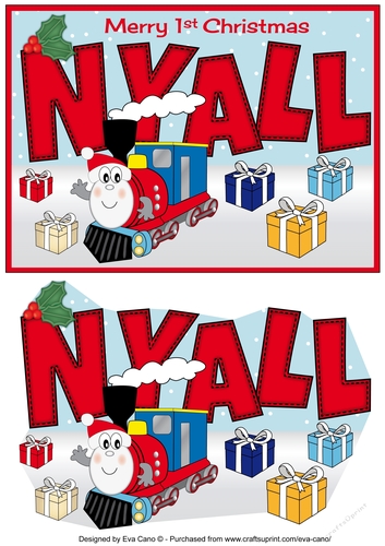 1st Christmas Terry the Train NYALL A5 - CUP1246393_750 | Craftsuprint