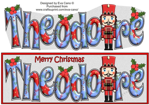 Christmas Nutcracker THEODORE large dl - CUP1248306_750 | Craftsuprint