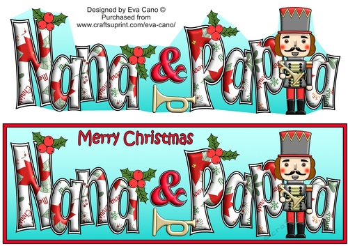 Christmas Nutcracker with bugle NANA & PAPA large dl - CUP1256187_750 ...
