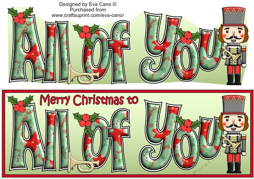 Christmas Nutcracker with bugle ALL OF YOU large dl - CUP1256189_750 ...
