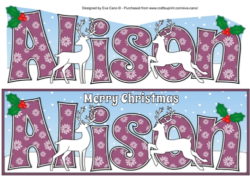 Christmas Reindeers ALISON large dl - CUP1266970_750 | Craftsuprint