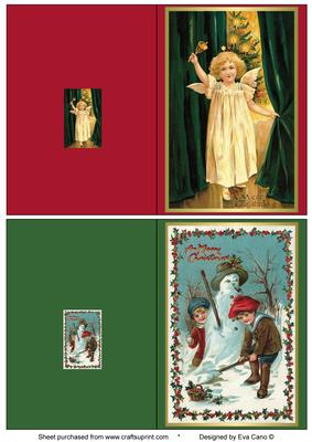 Vintage Christmas Notelets 1 - CUP128003_750 | Craftsuprint