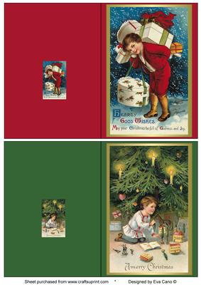 Vintage Christmas Notelets 2 - CUP128019_750 | Craftsuprint