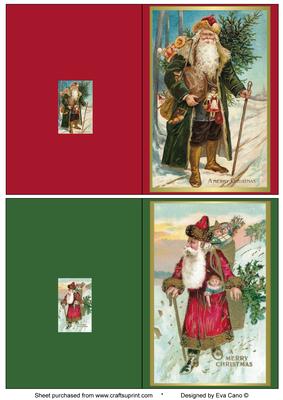 Vintage Christmas Notelets 3 - CUP128127_750 | Craftsuprint