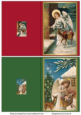 Vintage Christmas Notelets 4 - CUP128164_750 | Craftsuprint