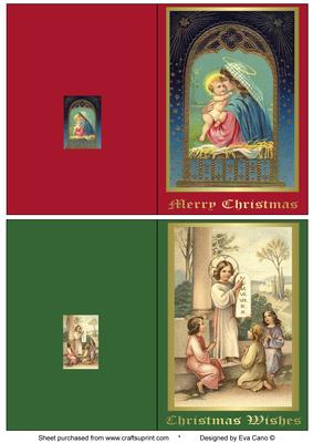 Religious Christmas Notelets 1 - CUP128372_750 | Craftsuprint