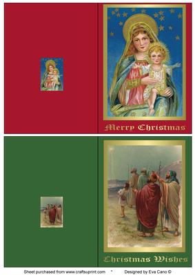Religious Christmas Notelets 2 - CUP130194_750 | Craftsuprint