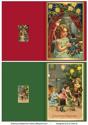Vintage Christmas Notelets 11 - CUP130582_750 | Craftsuprint