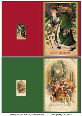 Vintage Christmas Notelets 15 - CUP131655_750 | Craftsuprint