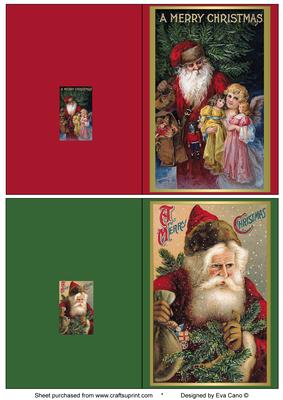 Vintage Christmas Notelets 16 - CUP131657_750 | Craftsuprint