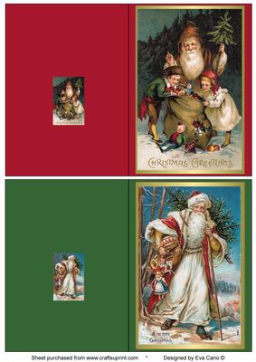 Vintage Christmas Notelets 18 - CUP131660_750 | Craftsuprint