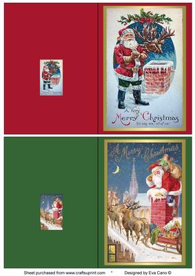 Vintage Christmas Notelets 23 - CUP132646_750 | Craftsuprint