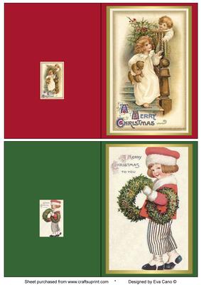 Vintage Christmas Notelets 25 - CUP132648_750 | Craftsuprint