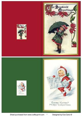 Vintage Christmas Notelets 26 - CUP132650_750 | Craftsuprint