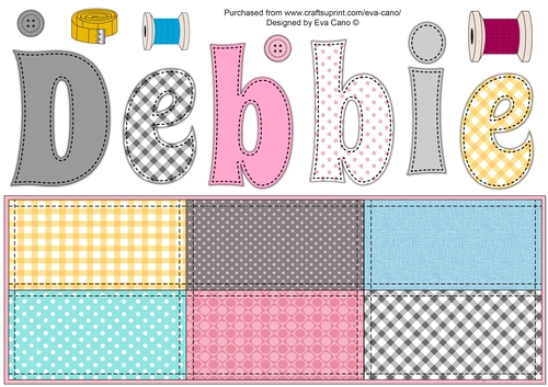 Deconstructed Sewing Theme DEBBIE large dl - CUP1335589_750 | Craftsuprint