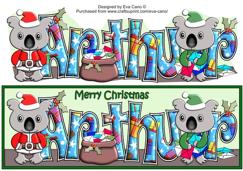Christmas Koala Santa and Helper ARTHUR large dl - CUP1338435_750 ...