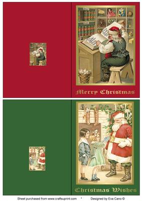 Vintage Christmas Notelets 28 - CUP133877_750 | Craftsuprint