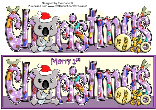 First Christmas Baby Koala CHRISTMAS large dl - CUP1338797_750 ...