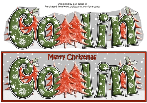 Christmas Forest COLIN large dl - CUP1339504_750 | Craftsuprint