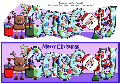 Smiley Santa and Rudolf keeping fit CASEY large dl - CUP1344622_750 ...