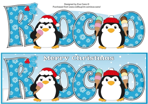 Christmas Fat Penguins Eating Ice Cream ROCO large dl - CUP1352725_750 ...