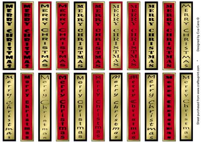Merry Christmas Vertical Tags 2 - CUP142579_750 | Craftsuprint