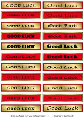 Good Luck Tags 2 (horizontal) - CUP151139_750 | Craftsuprint