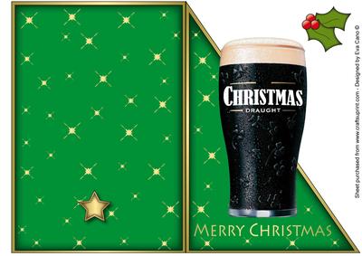 Christmas Pint Cut and Fold in Green - CUP160472_750 | Craftsuprint