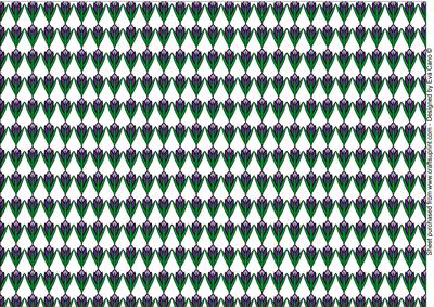 Purple Tulips Backing Paper (white) - CUP211628_750 | Craftsuprint