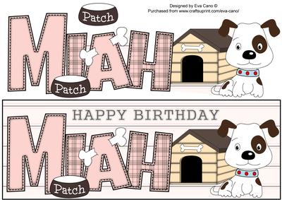 Patch the Dog Miah Large Dl - CUP420475_750 | Craftsuprint