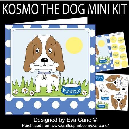 Kosmo the Dog Mini Kit - CUP427329_750 | Craftsuprint