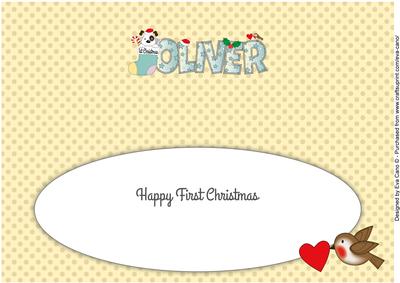 Patch 1st Xmas Oliver Large Dl Insert - CUP457514_750 | Craftsuprint